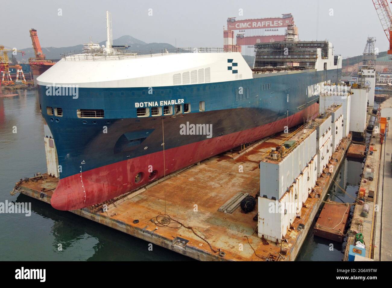 9. Juli 2021, Yantai, Yantai, China: Am 9. Juli 2021 wurde in Yantai ...