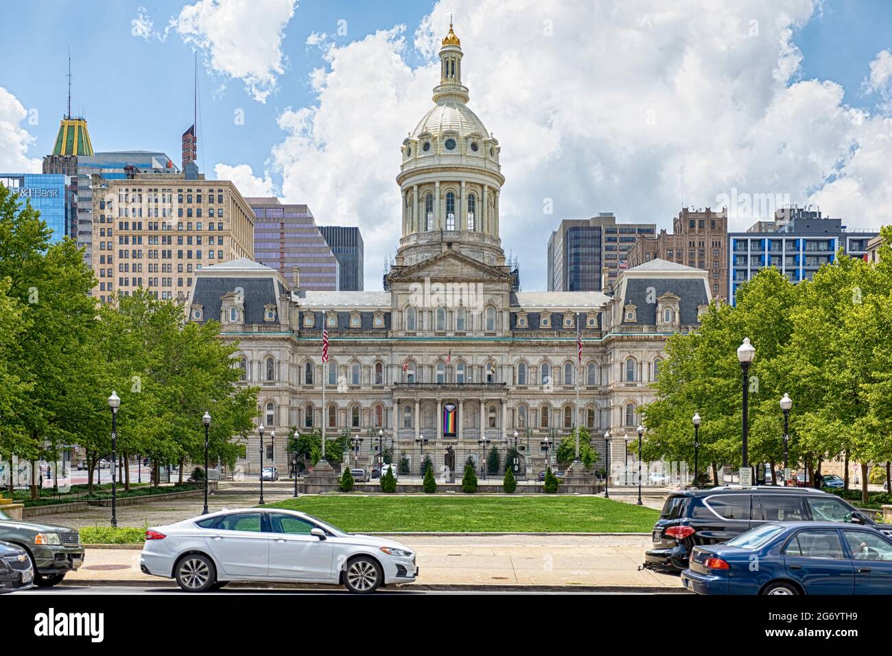 Das Rathaus von Baltimore, an der Holiday Street 100, wurde 1875 im ...