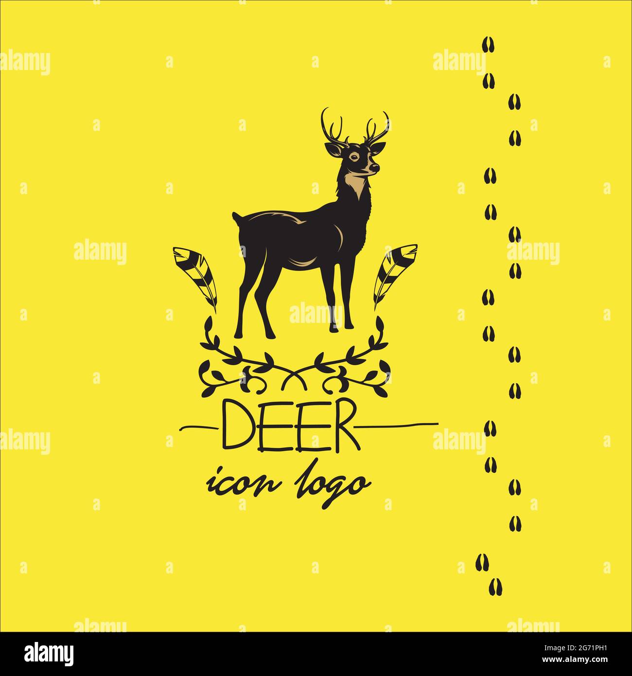 Geweih logo Stock-Vektorgrafiken kaufen - Alamy