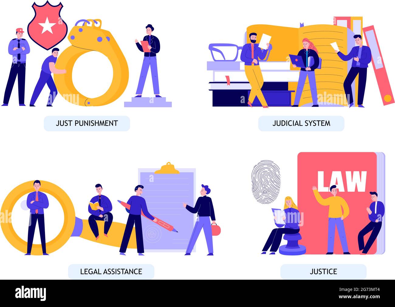 Recht Gerechtigkeit Rechtshilfe Justizvollzugsanstalt System Konzept 4 ...