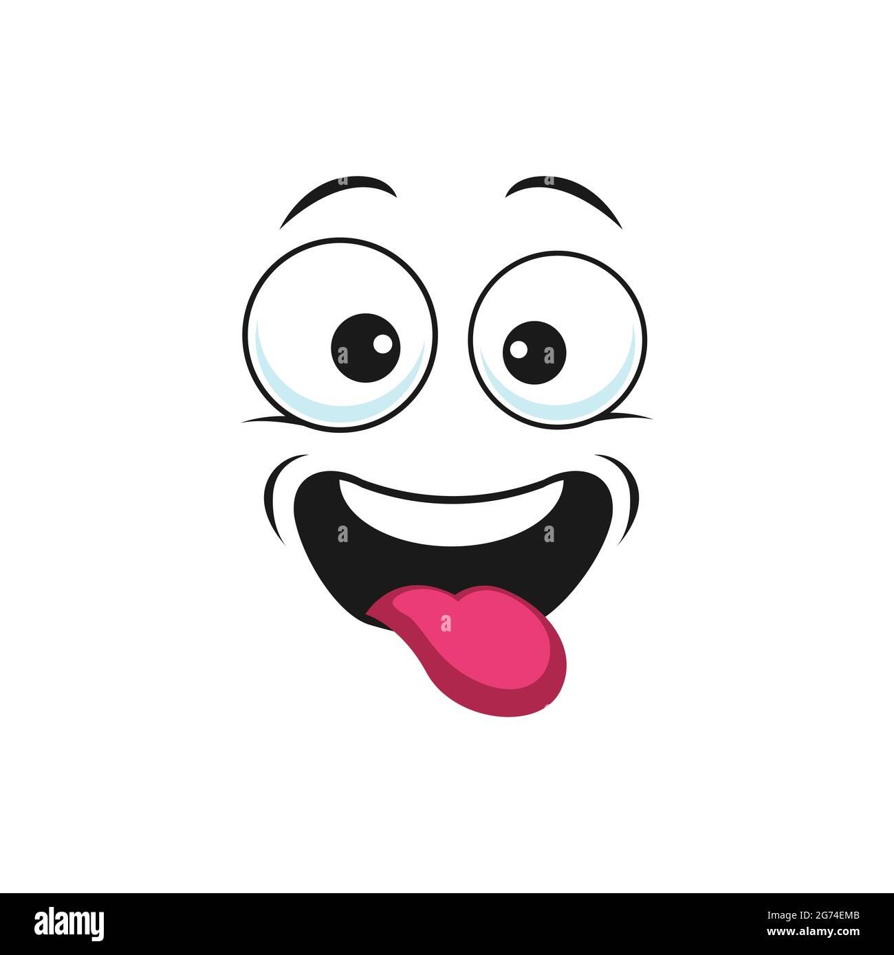 Smiley macht sich lustig über jemanden in spielerischer Weise, Emoticon ...