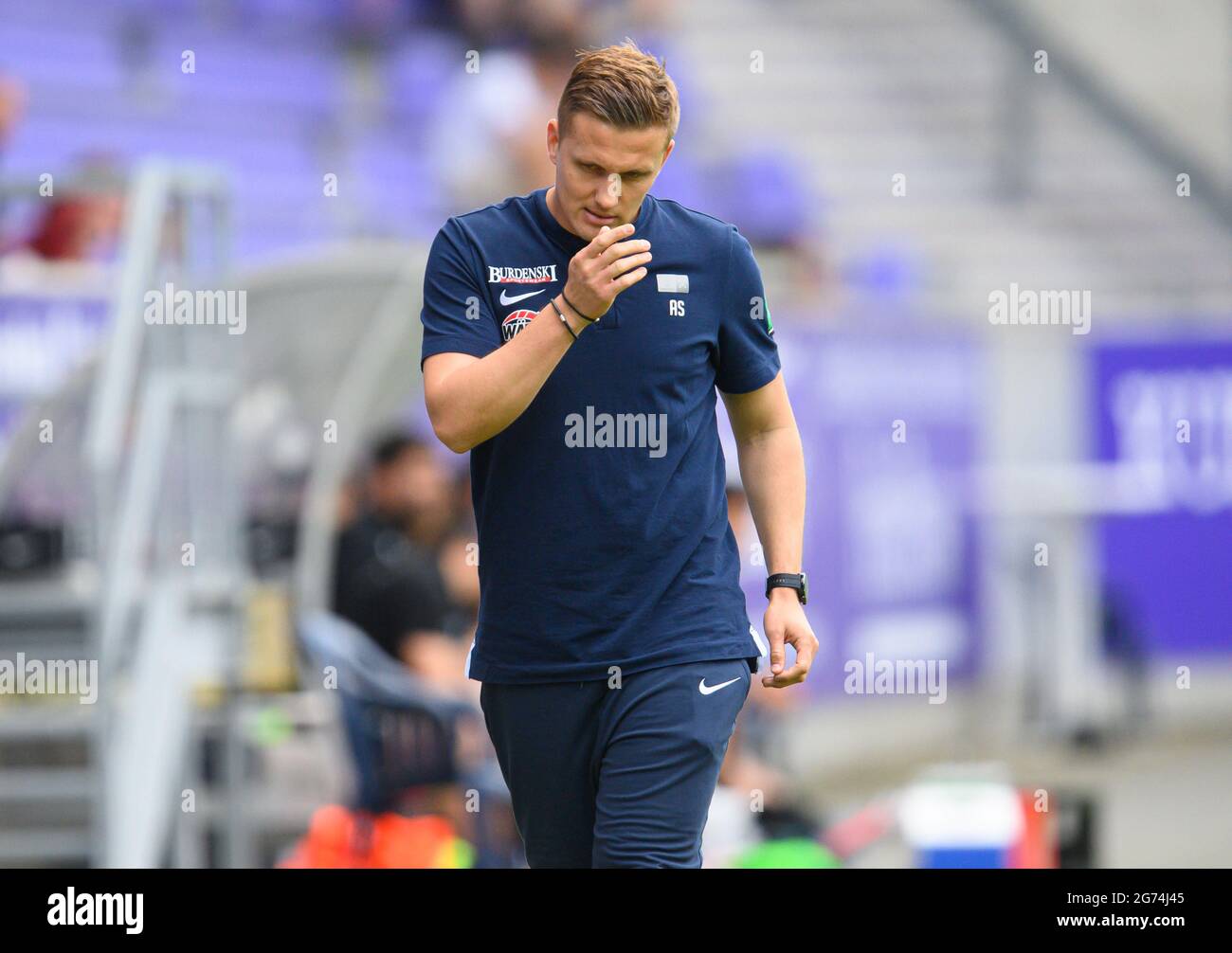 Aue, Deutschland. Juli 2021. Fußball: Testspiel, FC Erzgebirge Aue - 1 ...