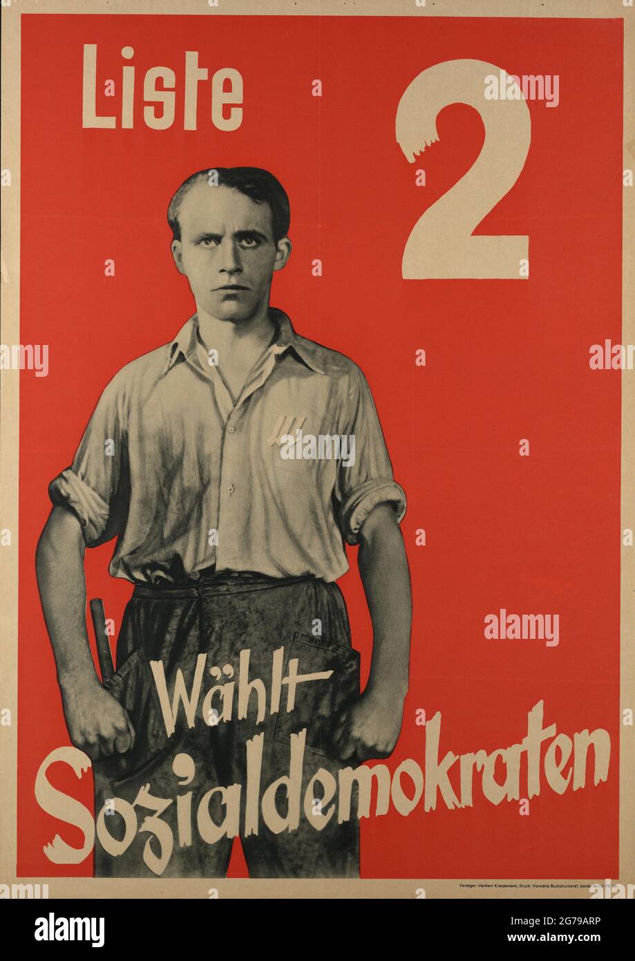Wahlplakat 1932 -Fotos und -Bildmaterial in hoher Auflösung – Alamy