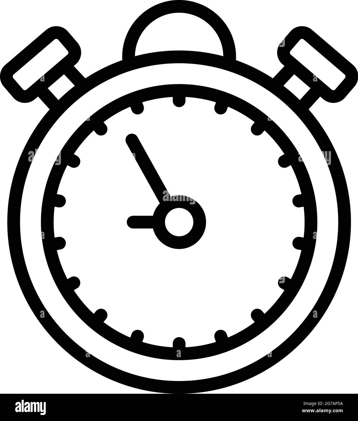 Vektorgrafik für die Kontur des Stoppuhrsymbols. Termin. Chronometer ... Vektorgrafik für die Kontur des Stoppuhrsymbols. Termin. Chronometer ...