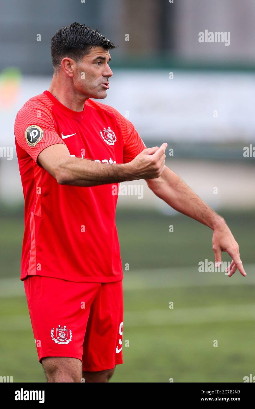 Michael Wilde von Connah's Quay Nomads während der ersten ...