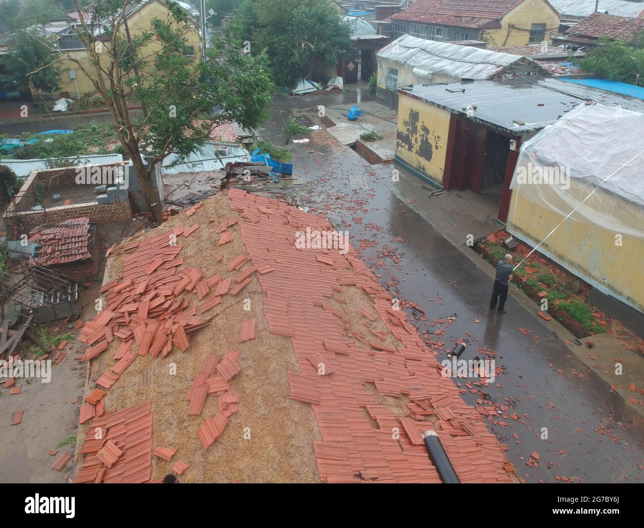 BINZHOU, CHINA - 12. JULI 2021 - Foto vom 12. Juli 2021 zeigt die Szene ...