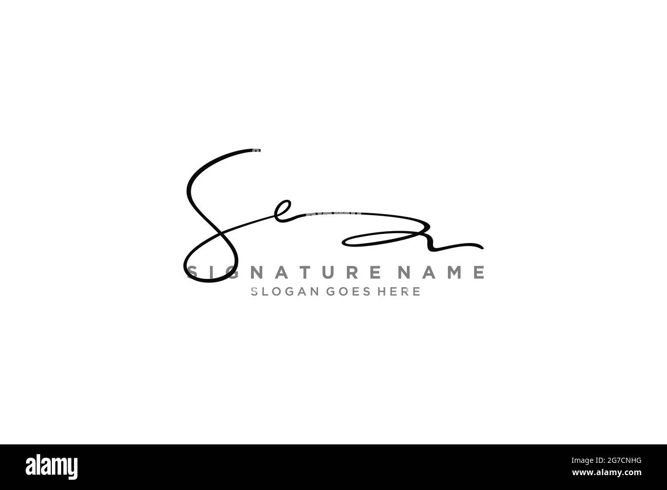 SE Letter Signature Logo Vorlage Elegantes Design Logo Zeichen Symbol ...