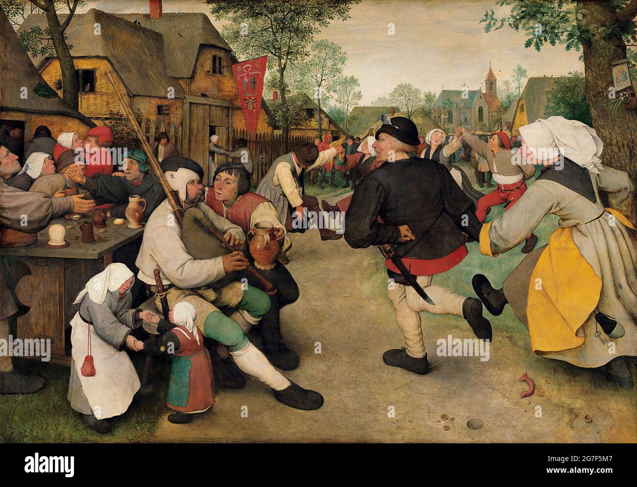 Der Bauerntanz von Pieter Brueghel dem Älteren Stockfotografie - Alamy