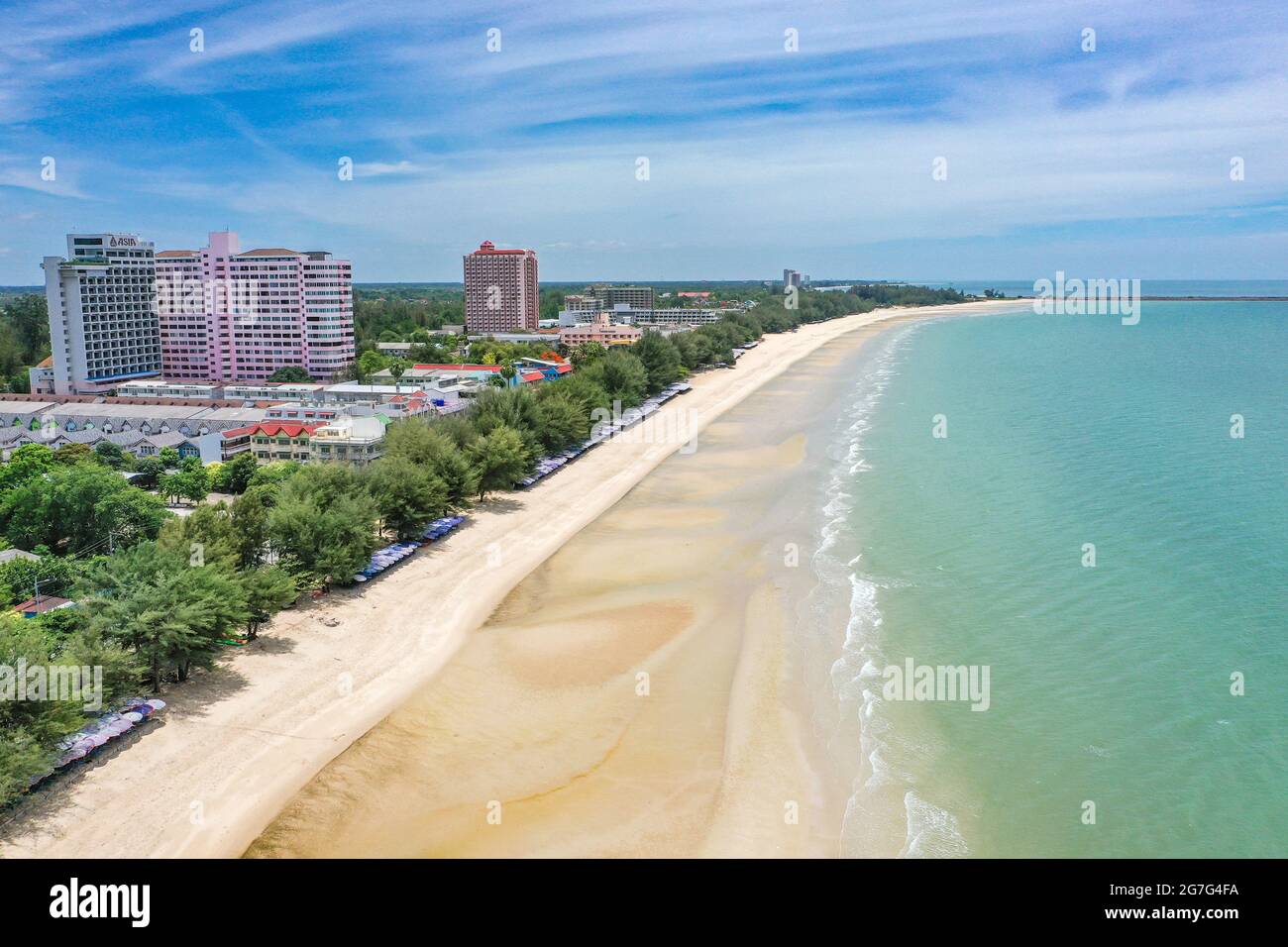 Cha am Beach in Phetchaburi, Thailand Stockfotografie - Alamy