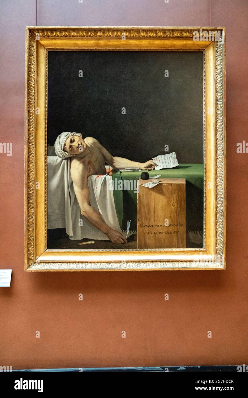 Der Tod von Marat ist ein Gemälde von Jacques-Louis David aus dem Jahr ...