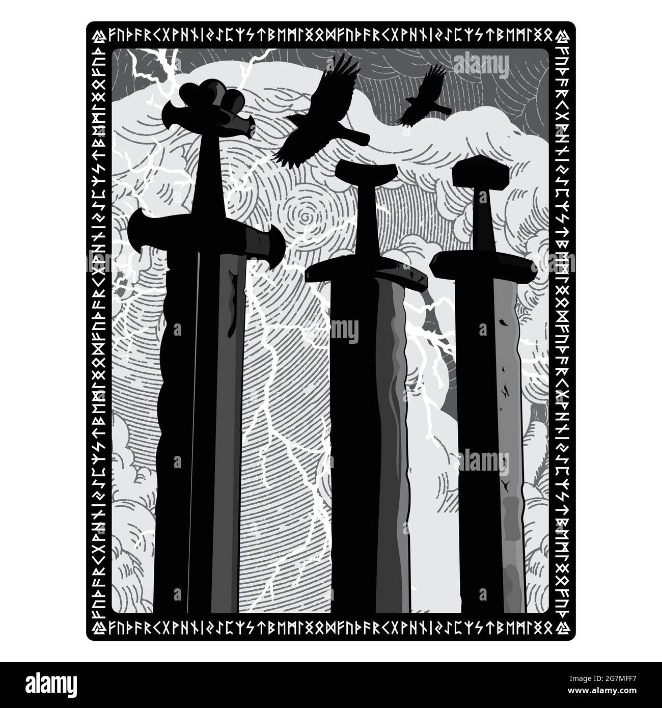 Sverd i Fjell - Schwerter im Felsen, Symbol von Stavanger. Drei ...