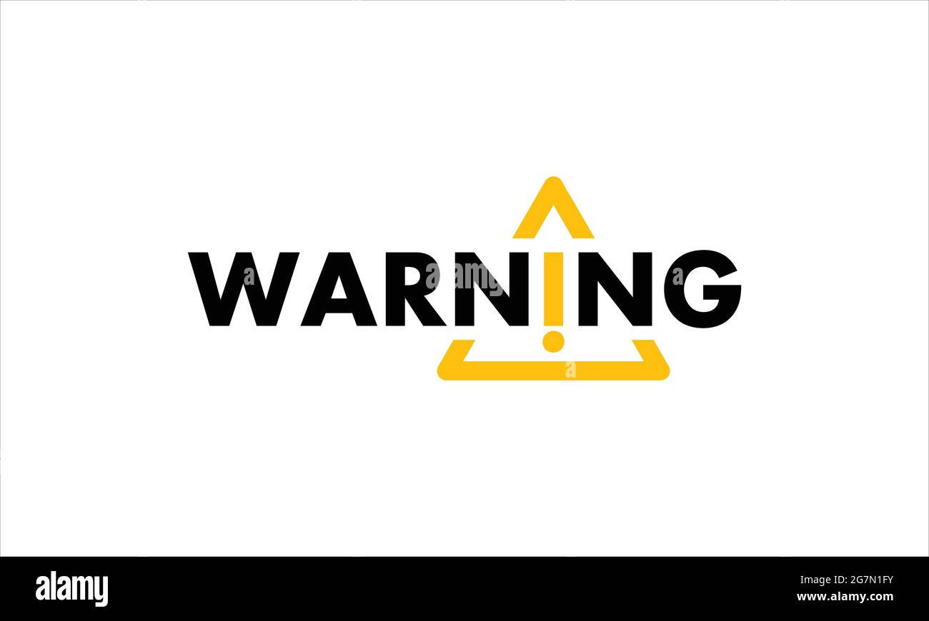 Warnhinweis Warnschild mit Dreieck Symbol Logo Design Vektor ...