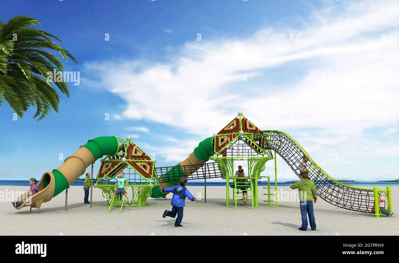 PARQUE DE JUEGOS PARA NIÑOS, SPIELEN PARK FÜR KINDER – RENDER ...