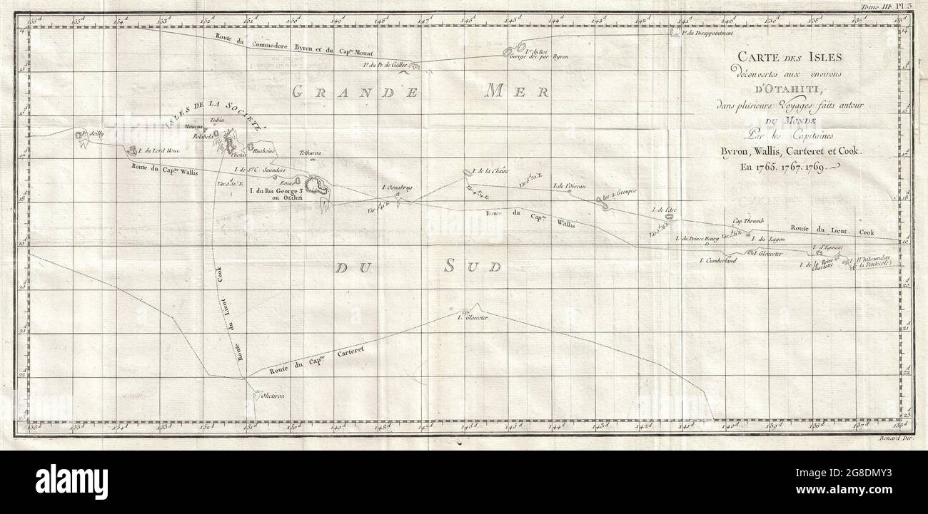 James cook map cook island -Fotos und -Bildmaterial in hoher Auflösung ...