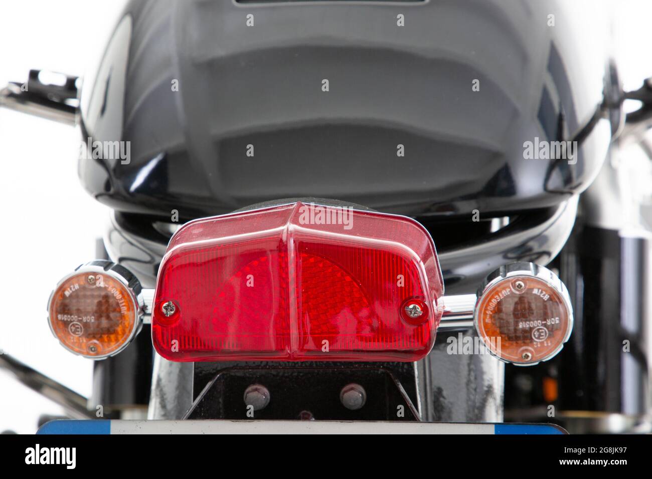 Wunderschone Motorrad Rucklicht Retro Bild