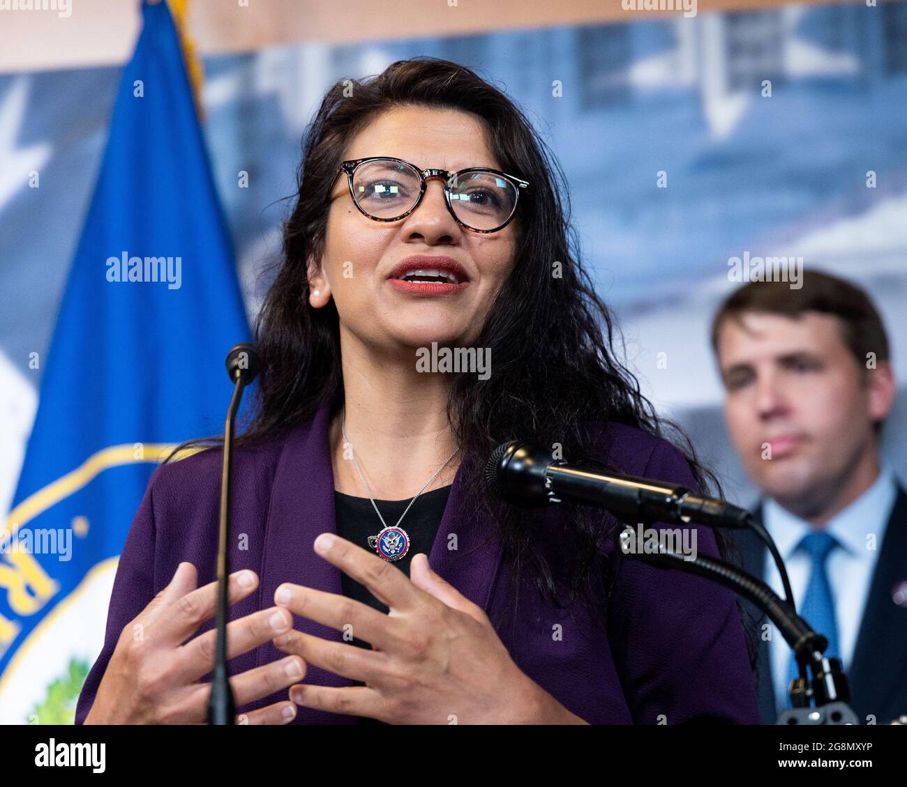 21. Juli 2021 - Washington, DC, USA: Die US-Vertreterin Rashida Tlaib ...