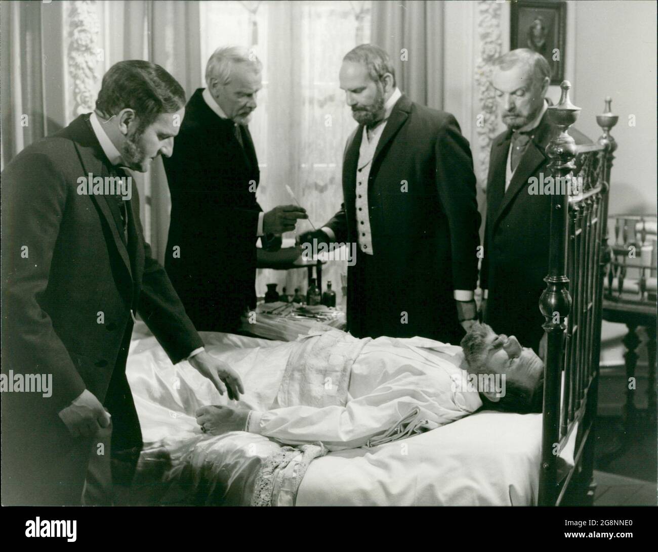 Die deutschen Schauspieler Friedrich G. Beckhaus, H. Gies, Dieter ...