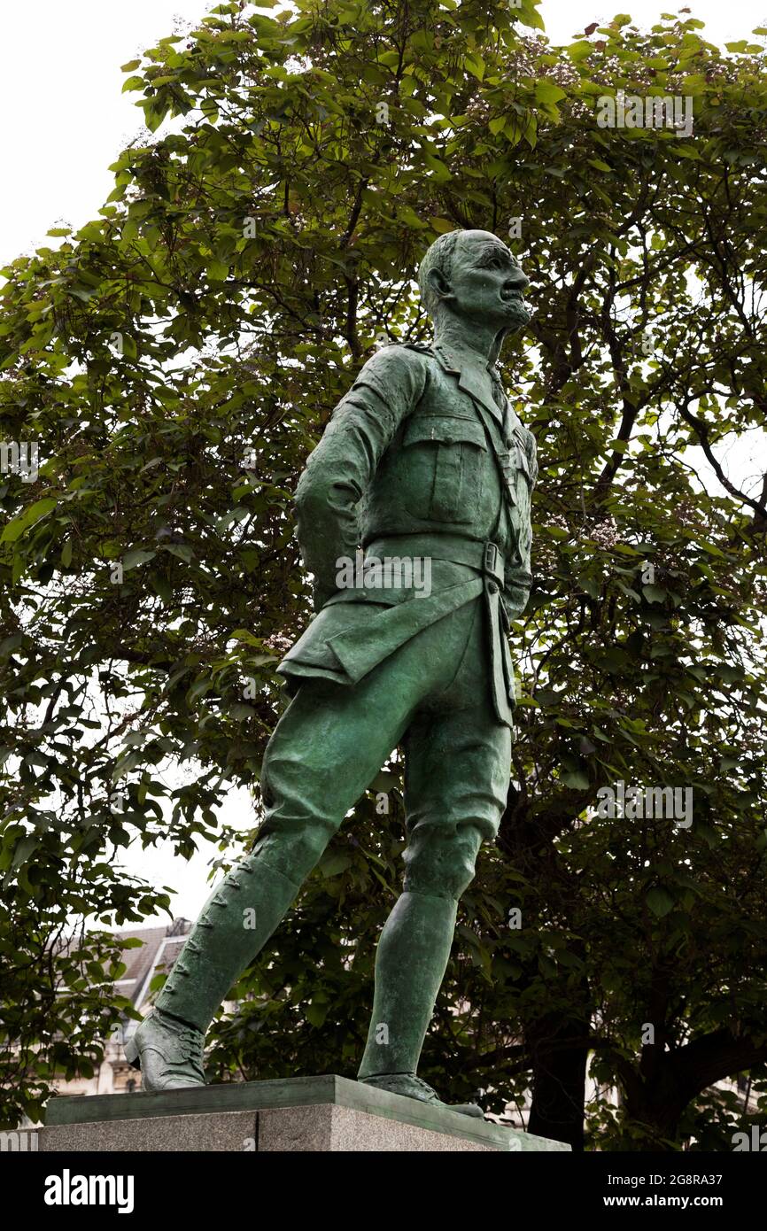 Statue von Jan Smuts auf dem Parliament Square in London, England. Die ...