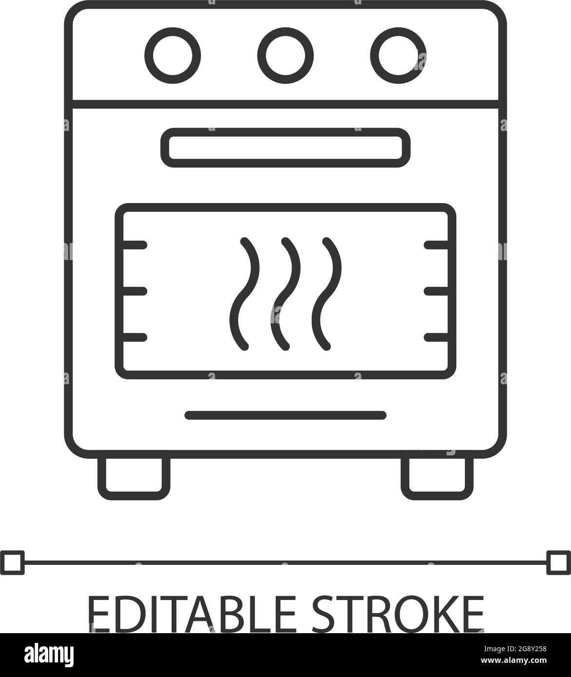 Backofen piktogramm Schwarzweiß-Stockfotos und -bilder - Alamy