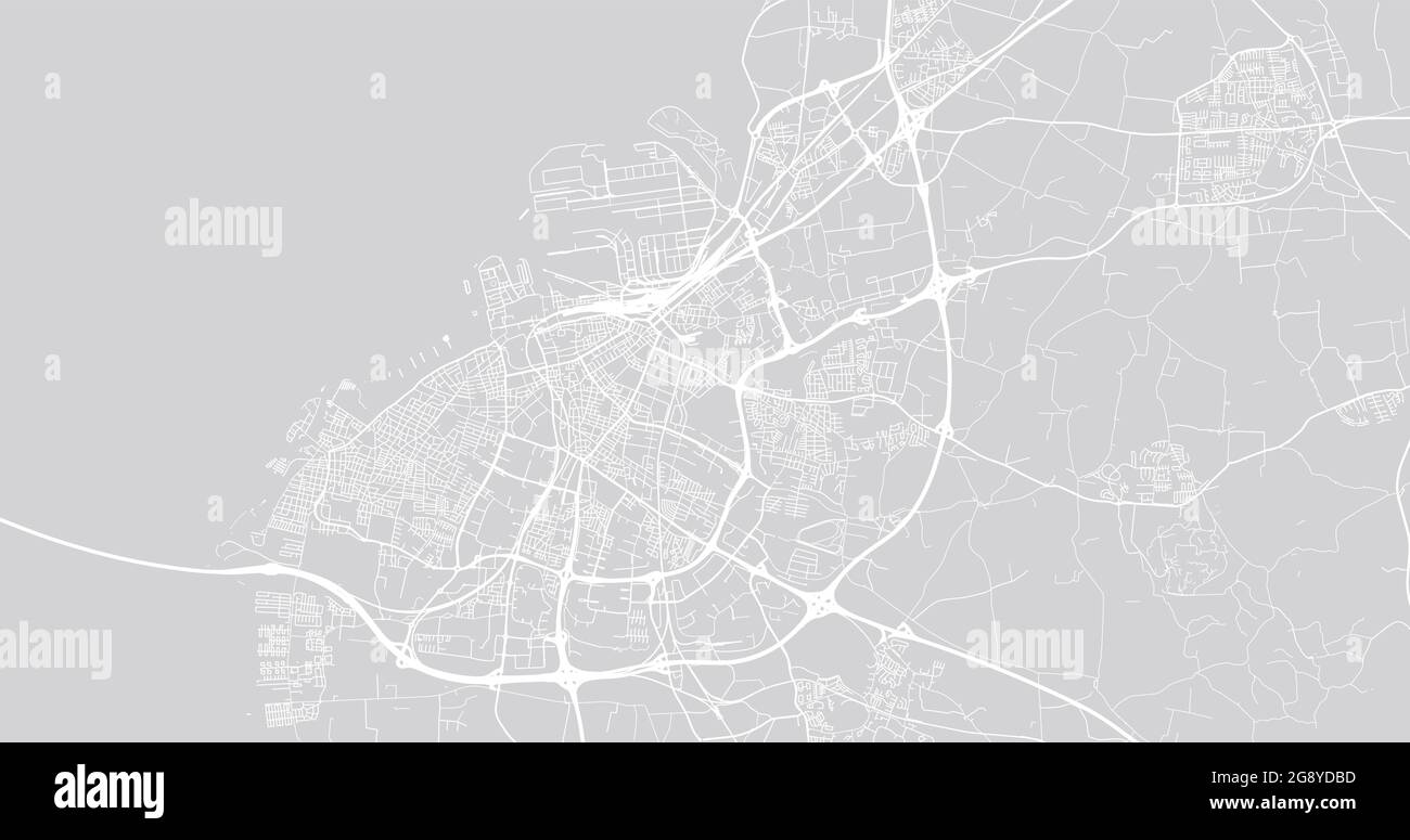 Stadtvektor Stadtplan von Malmö, Schweden, Europa Stock-Vektorgrafik ...