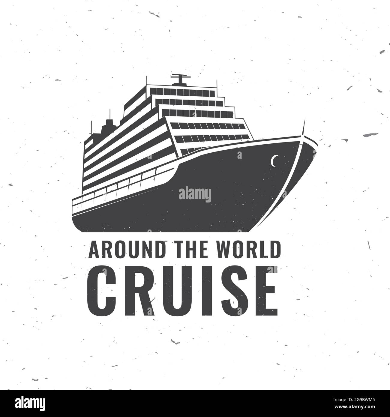 Um die Welt Kreuzfahrtabzeichen, Logo Inspiration Reisen Zitate mit ...