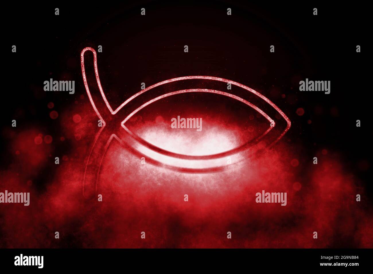Christentums Symbol, Christian Fisch Symbol, Blau Symbol ...