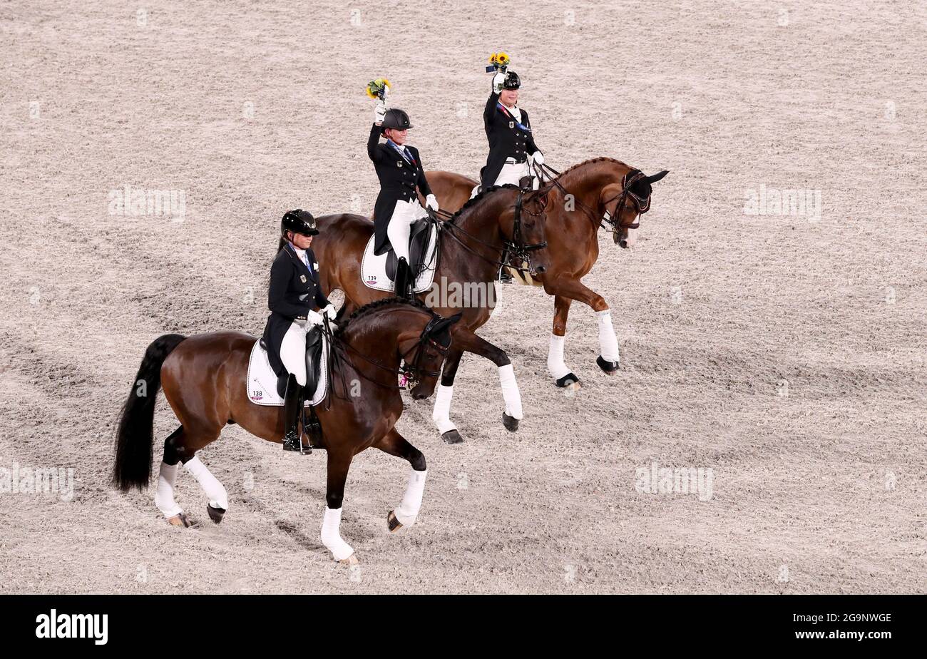 Tokio, Japan. Juli 2021. Reitsport/Dressur: Olympiade, Team, Finale ...