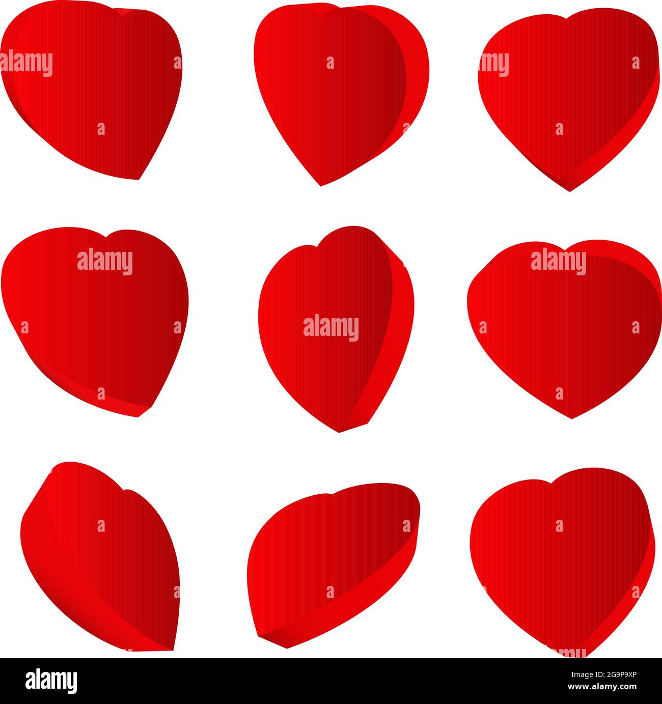 herz-Symbol in 3d-Form – Vektorgrafik, Clip-Art-Grafiken Stock ...