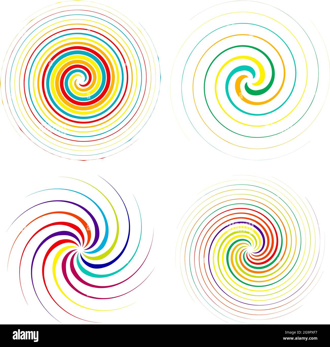 Spirale, Wirbel, Wirbel. Volute, Helix, Eddy und Wirbelform. Radiale ...