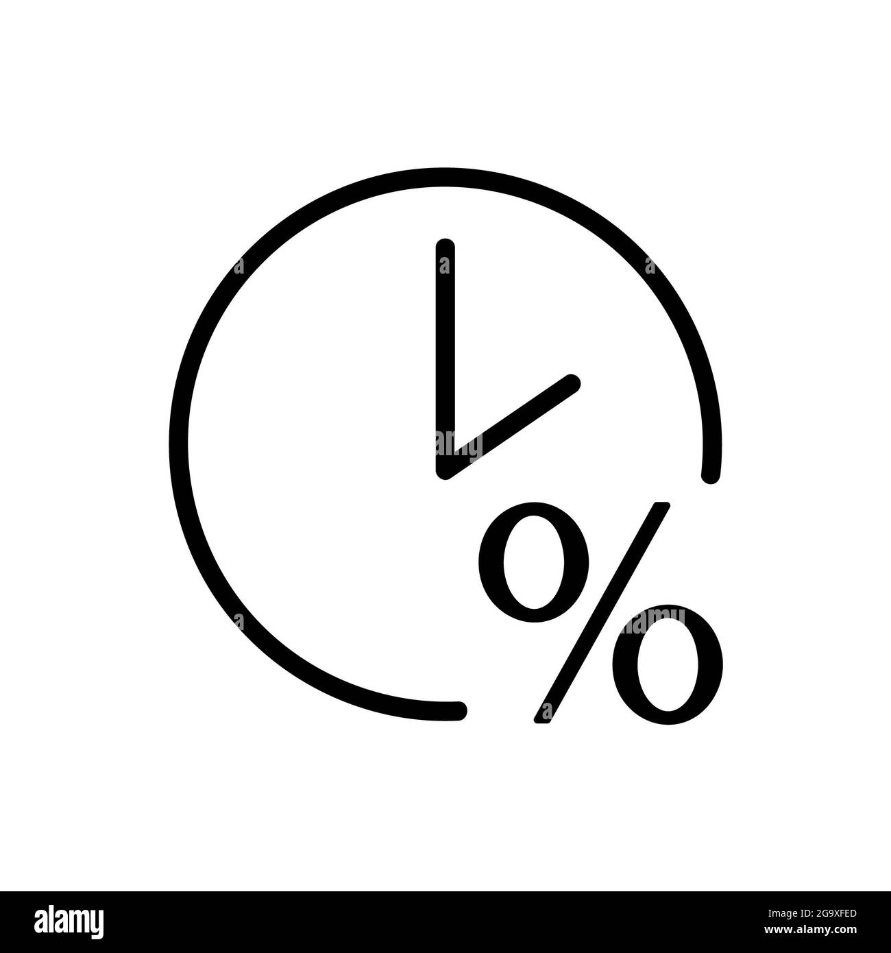 Rabatt-Symbol. Angebot Piktogramm für Web. Linienhub. Prozentzeichen ...