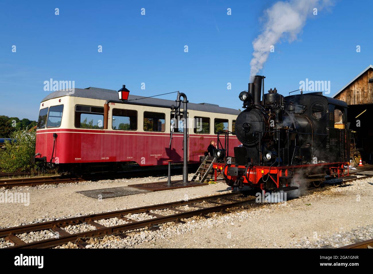 Historische Eisenbahn Härtsfeld: Dampflokomotive WN 12 und ...
