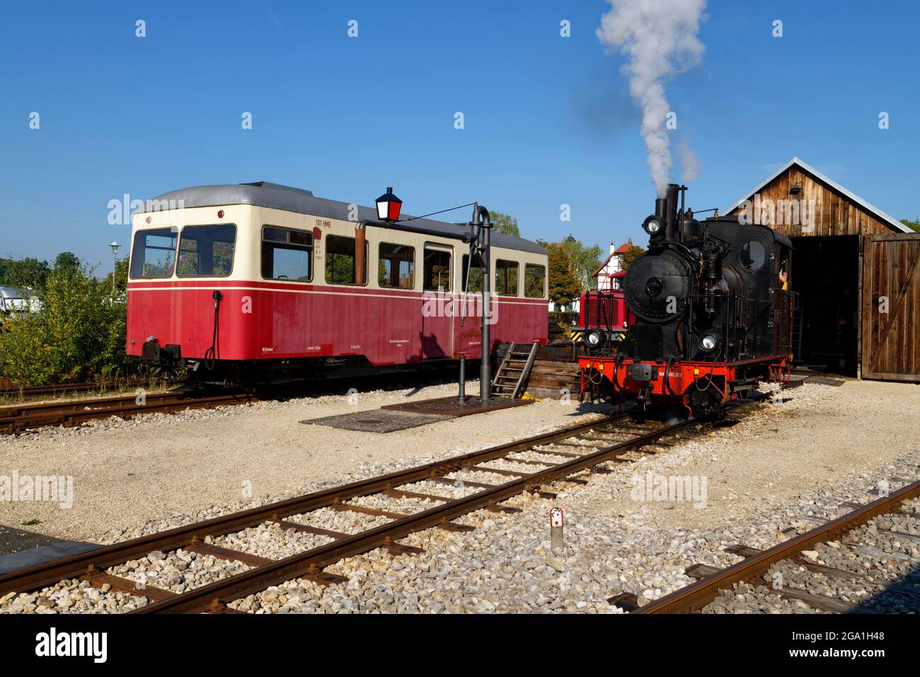 Historische Eisenbahn Härtsfeld: Dampflokomotive WN 12 und ...