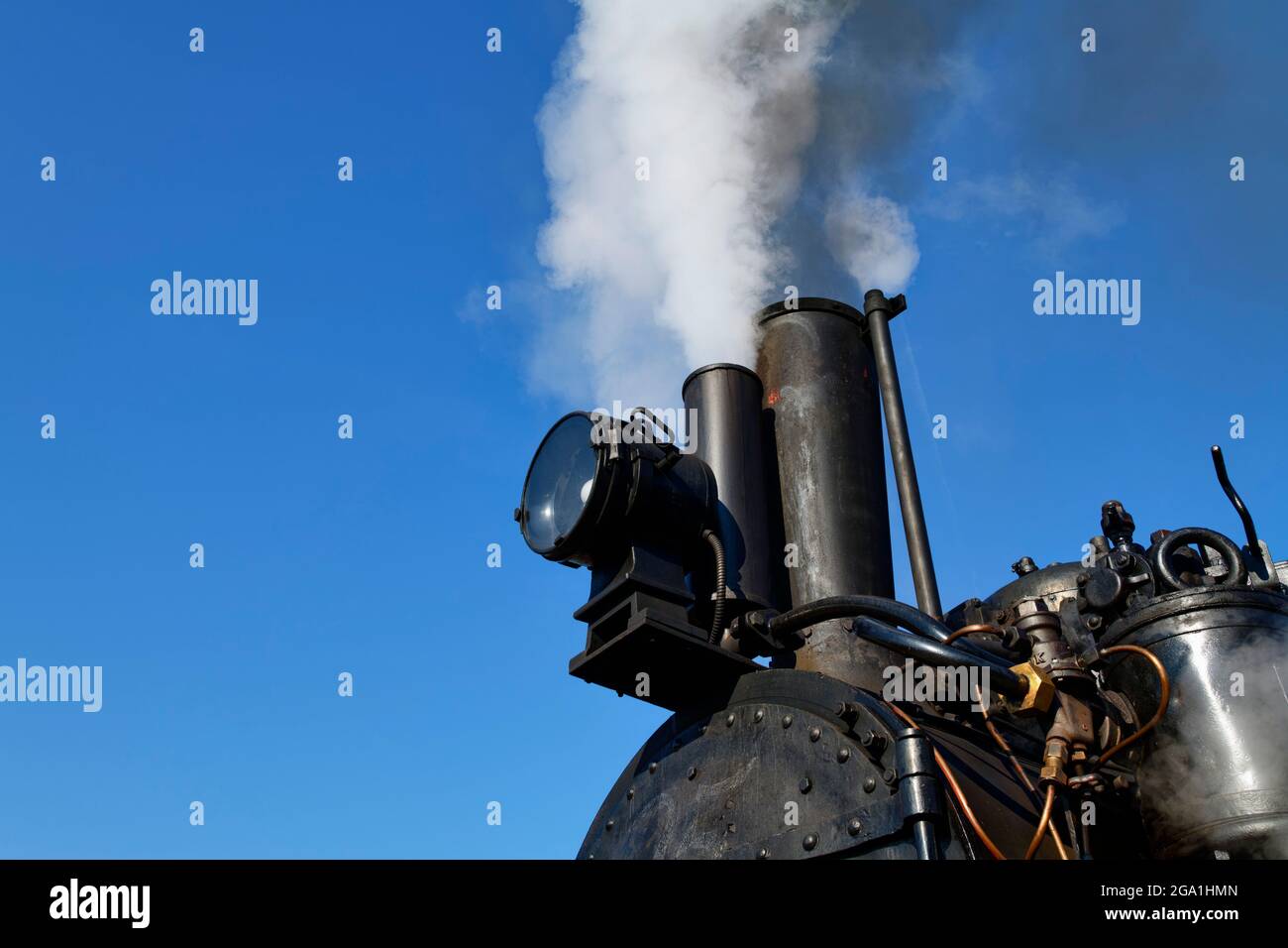 Historische Eisenbahnen Härtsfeld: Trichter der Dampflokomotive WN12 an ...