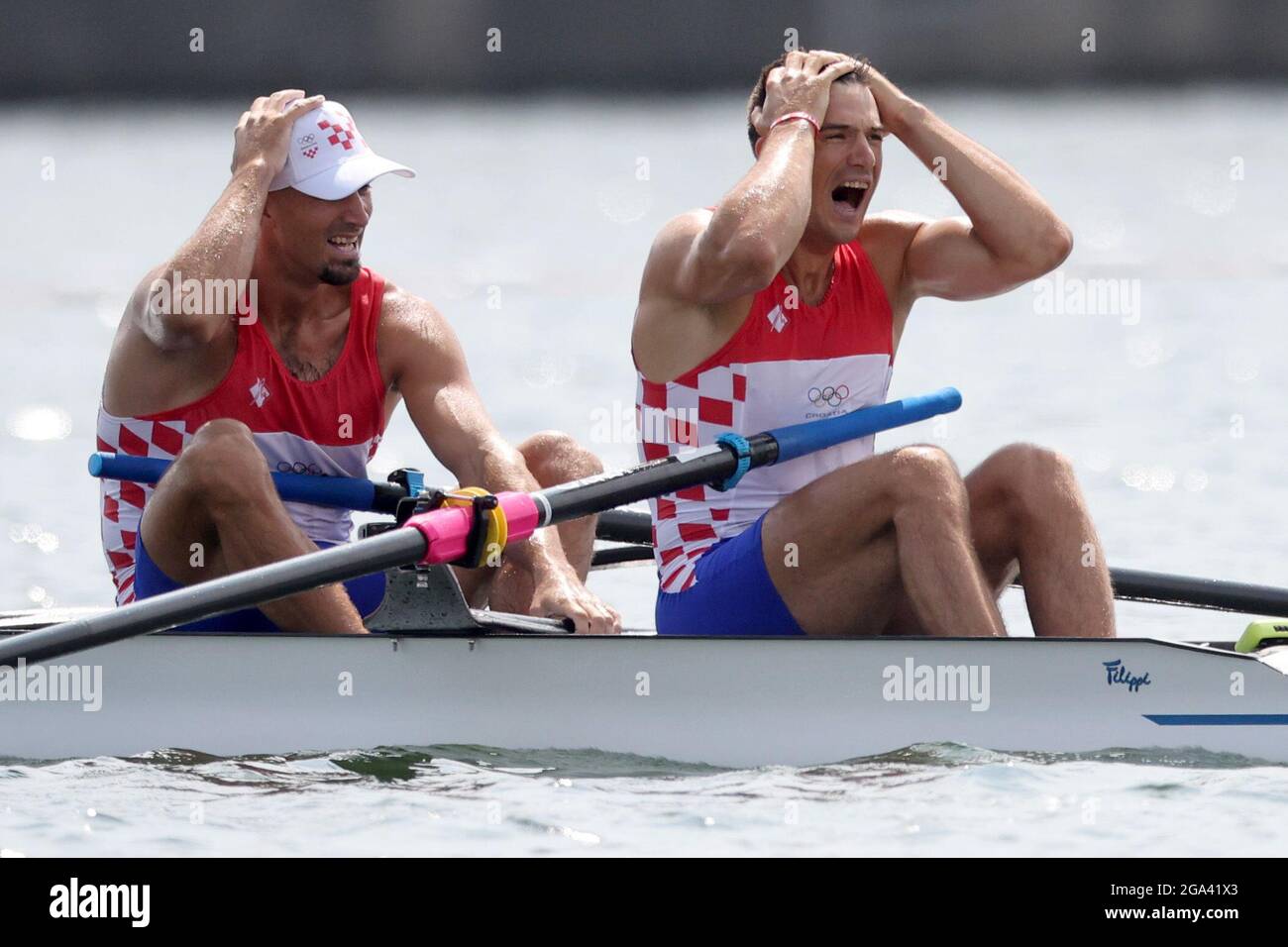 Tokio, Japan. Juli 2021. Rudern: Olympiade, Doppelschädel, Männer ...