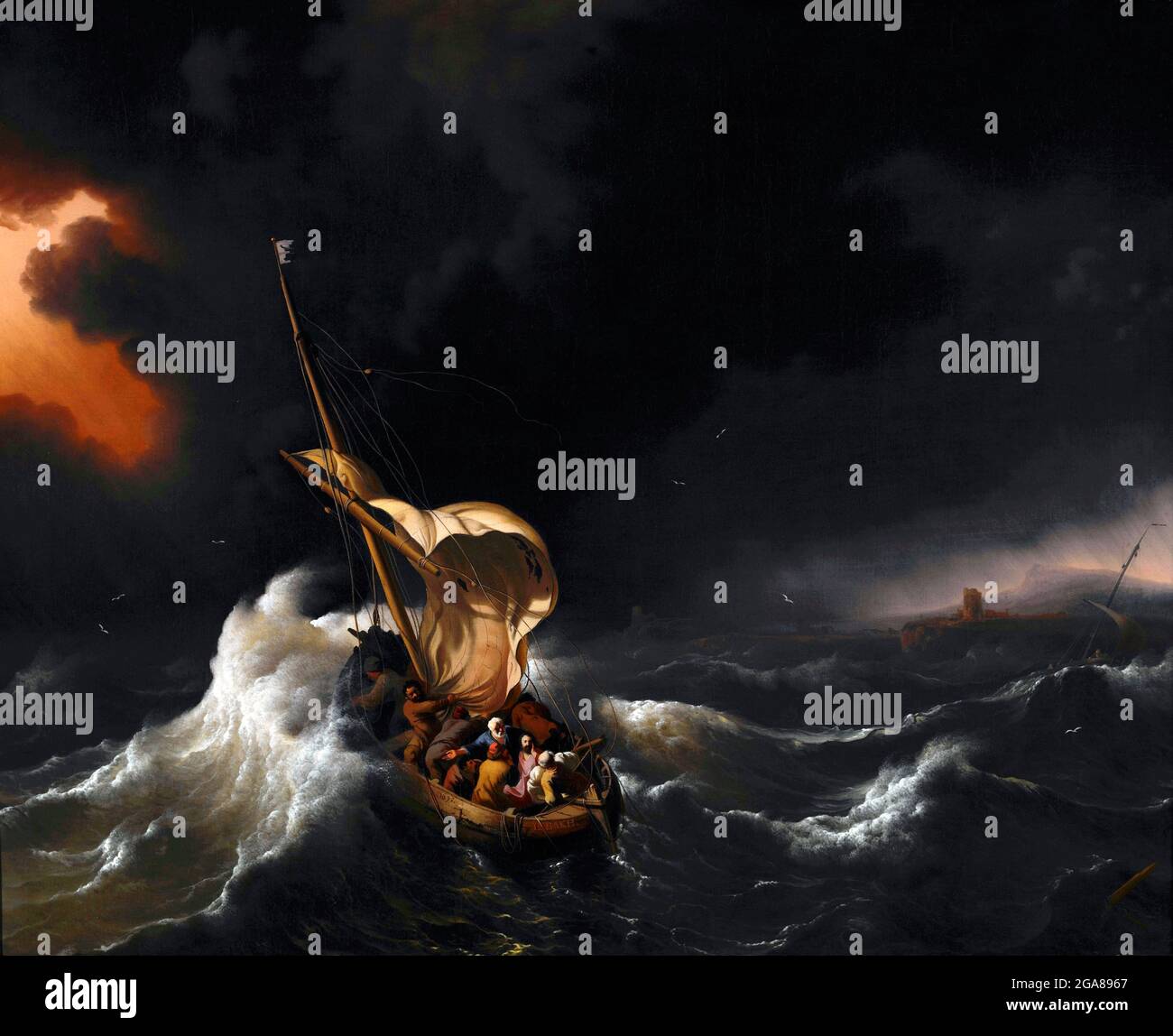 Jesus beruhigt den Sturm. Christ in the Storm on the Sea of Galilee von ...