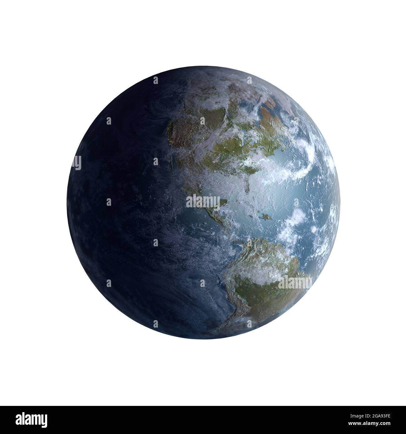 Erde aus weltall mit wolken Ausgeschnittene Stockfotos und -bilder - Alamy