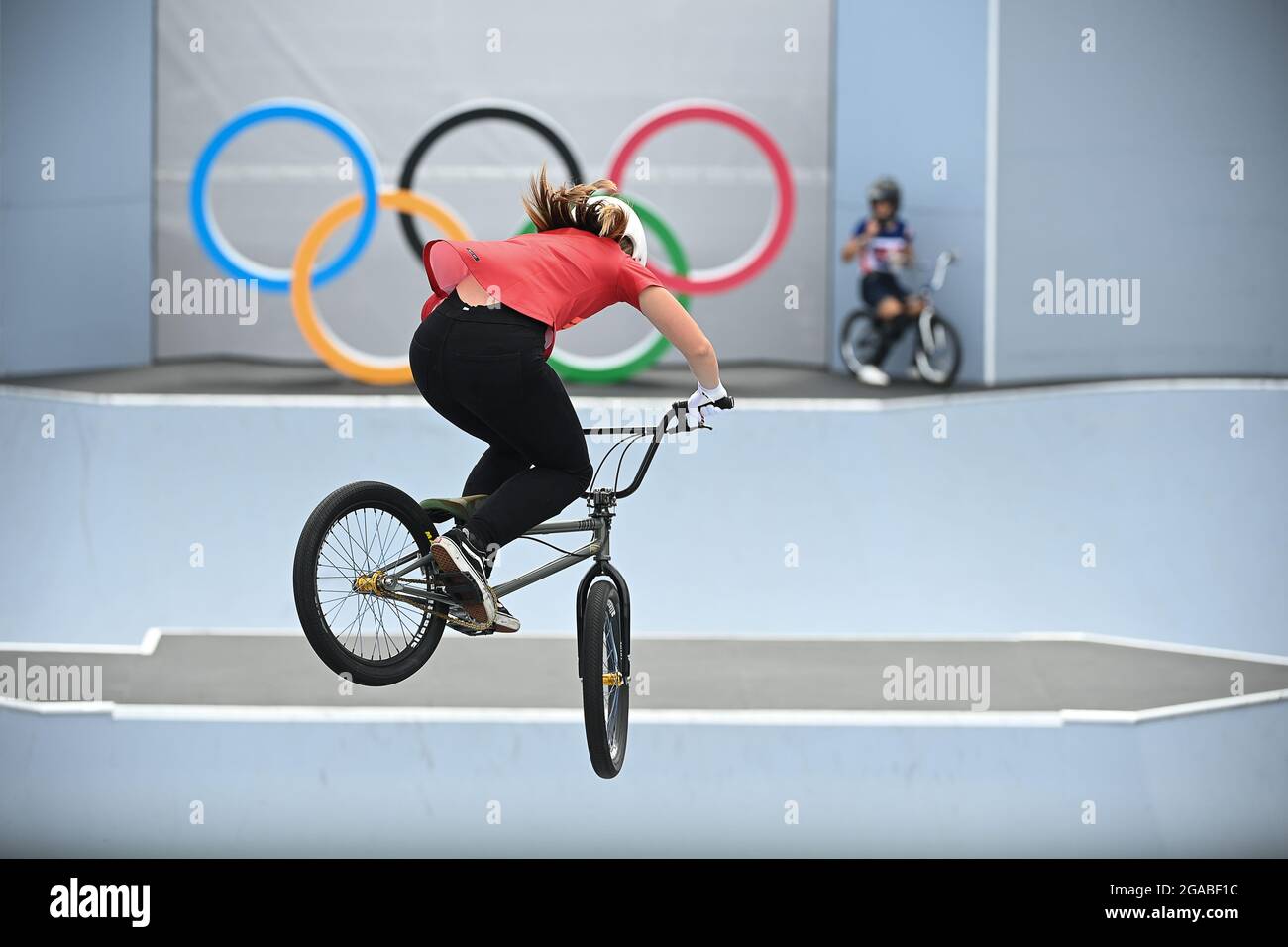 Tokio, Japan. Juli 2021. Radfahren, Olympic BMX Freestyle, Damen ...