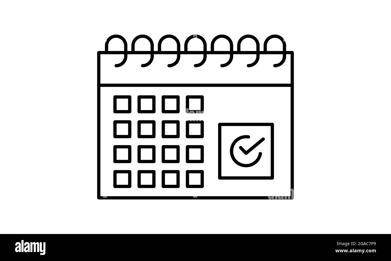 Kalender piktogramm Stock-Vektorgrafiken kaufen - Seite 2 - Alamy