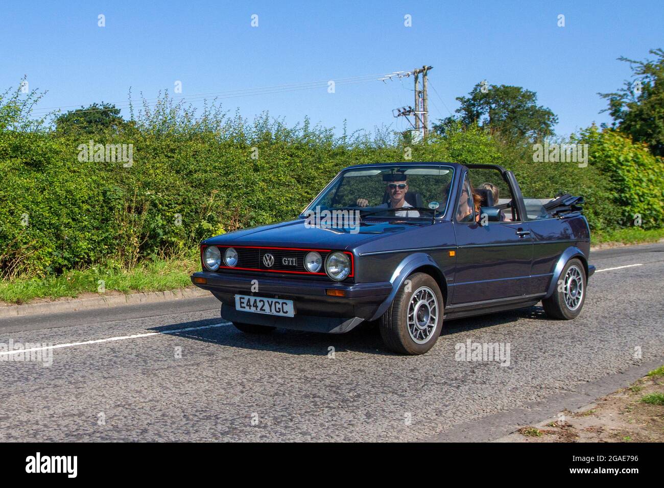1988 80s 80s blaues VW Volkswagen Golf Cabrio GTI 1781cc Benziner ...