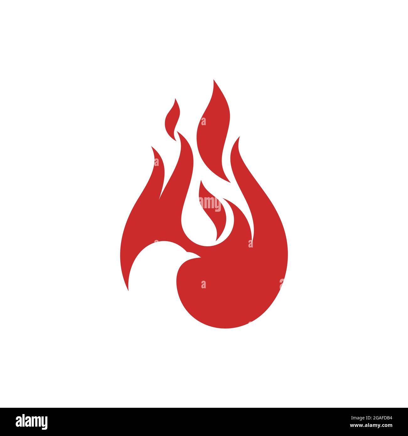 Christliche Illustration. Kirchenlogo. Die Taube und die Flamme des ...