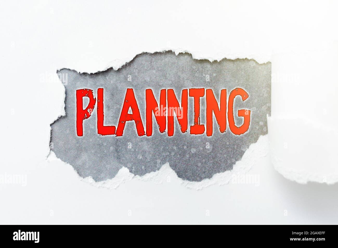 Schild mit Planning. Das Wort, das auf das Erzielen der gewünschten ... Schild mit Planning. Das Wort, das auf das Erzielen der gewünschten ...