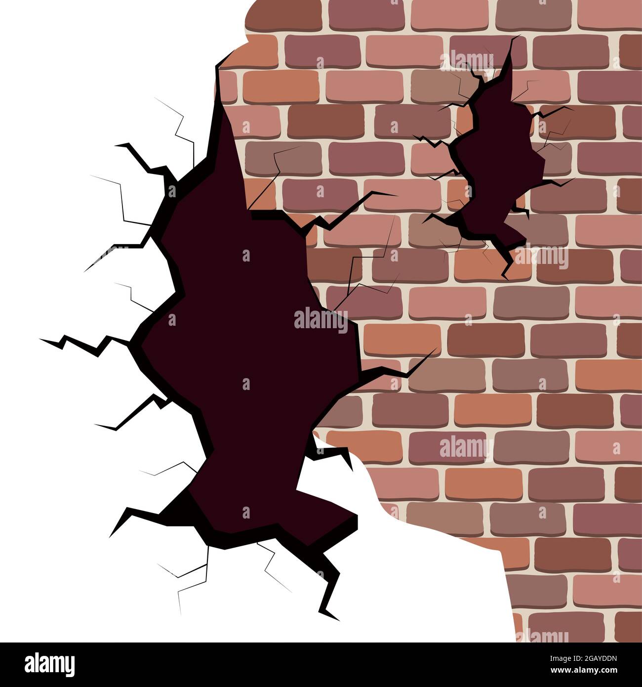 Risse im beton Stock-Vektorgrafiken kaufen - Alamy