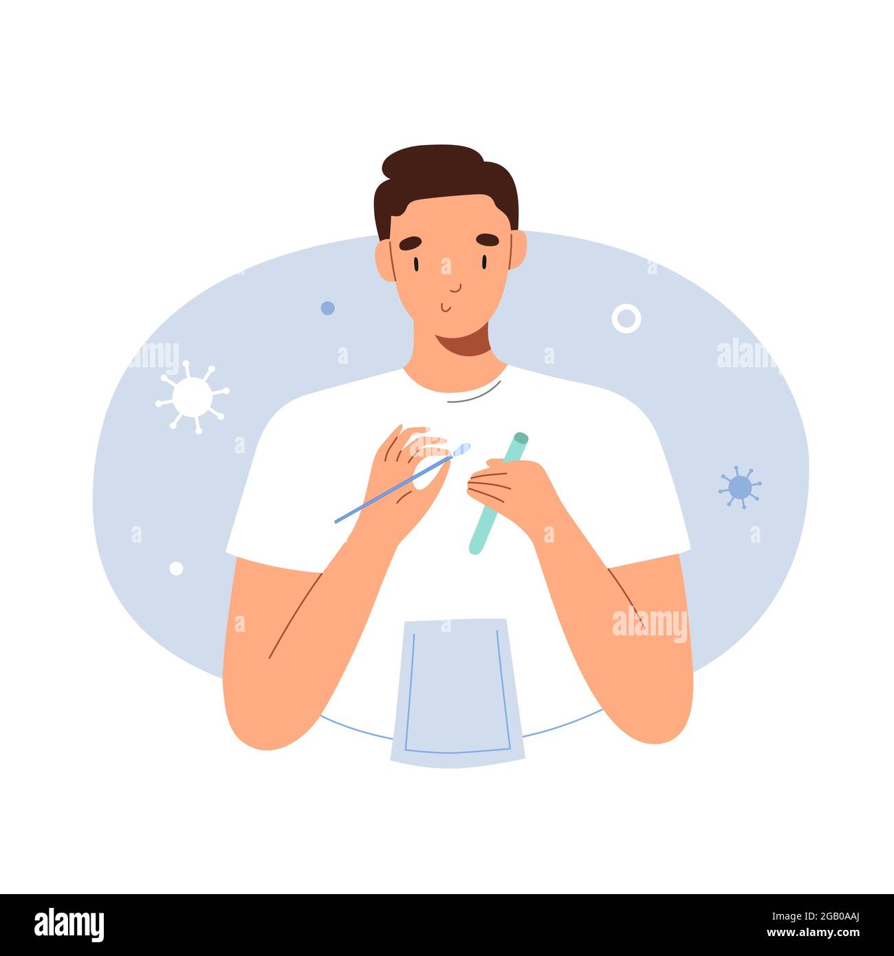 Selbsttest zu hause Stock-Vektorgrafiken kaufen - Alamy