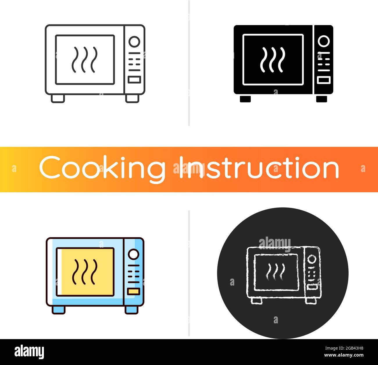 Mikrowellenfertige mahlzeit Stock-Vektorgrafiken kaufen - Alamy