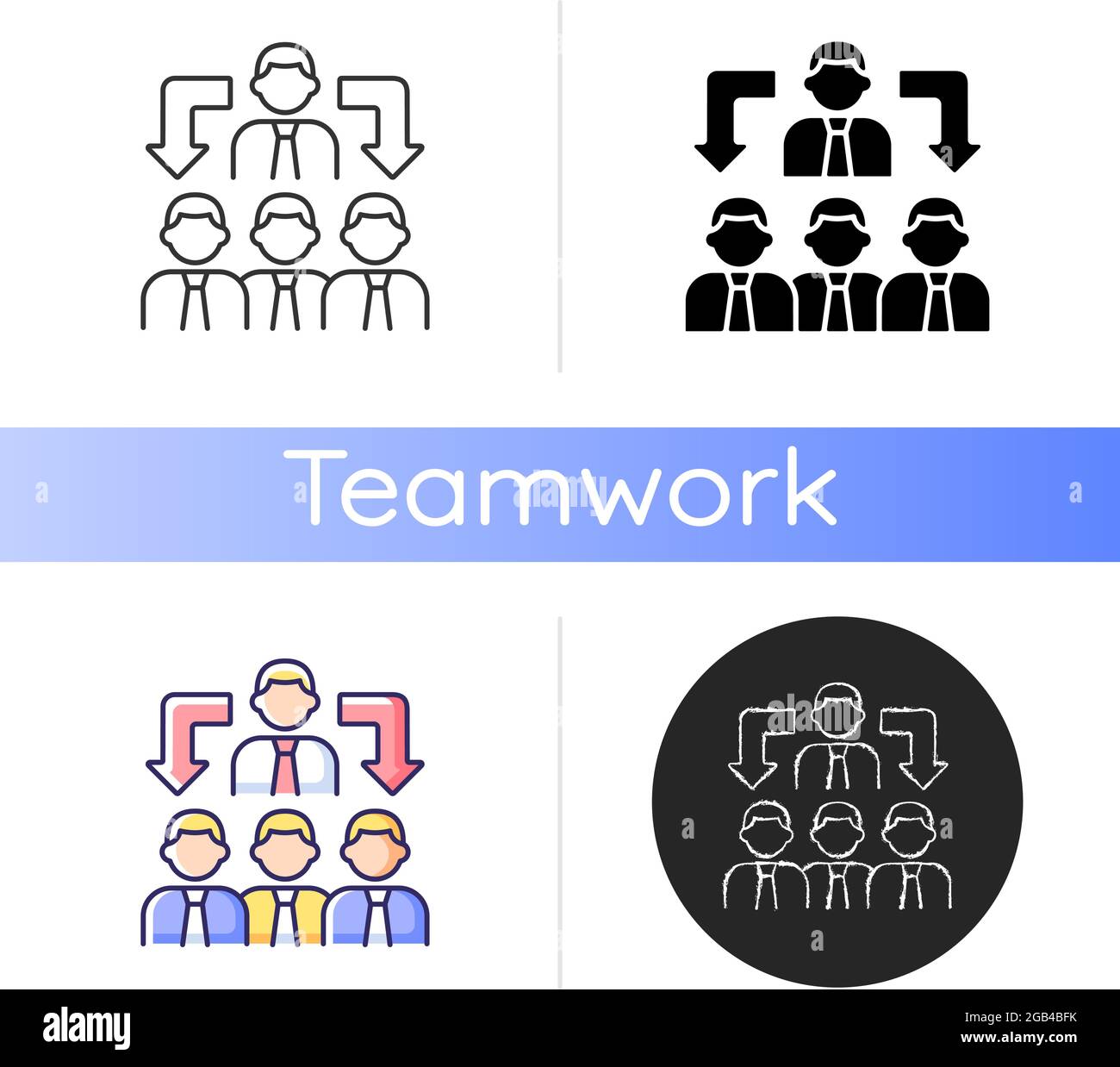 Koordination teamwork konzept Stock-Vektorgrafiken kaufen - Seite 2 - Alamy