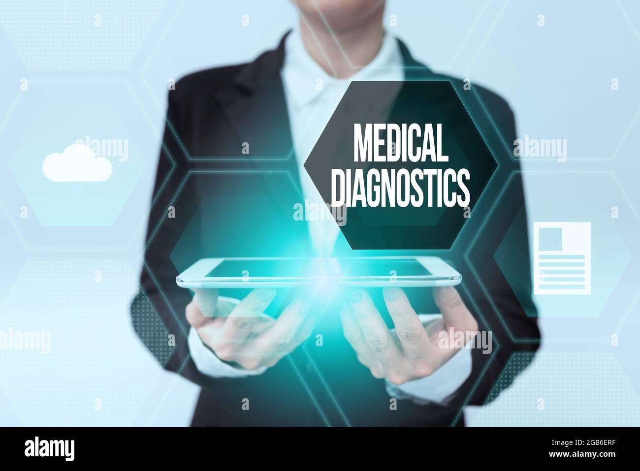 Inspiration zeigt Zeichen Medizinische Diagnostik, Konzept, das ein ...