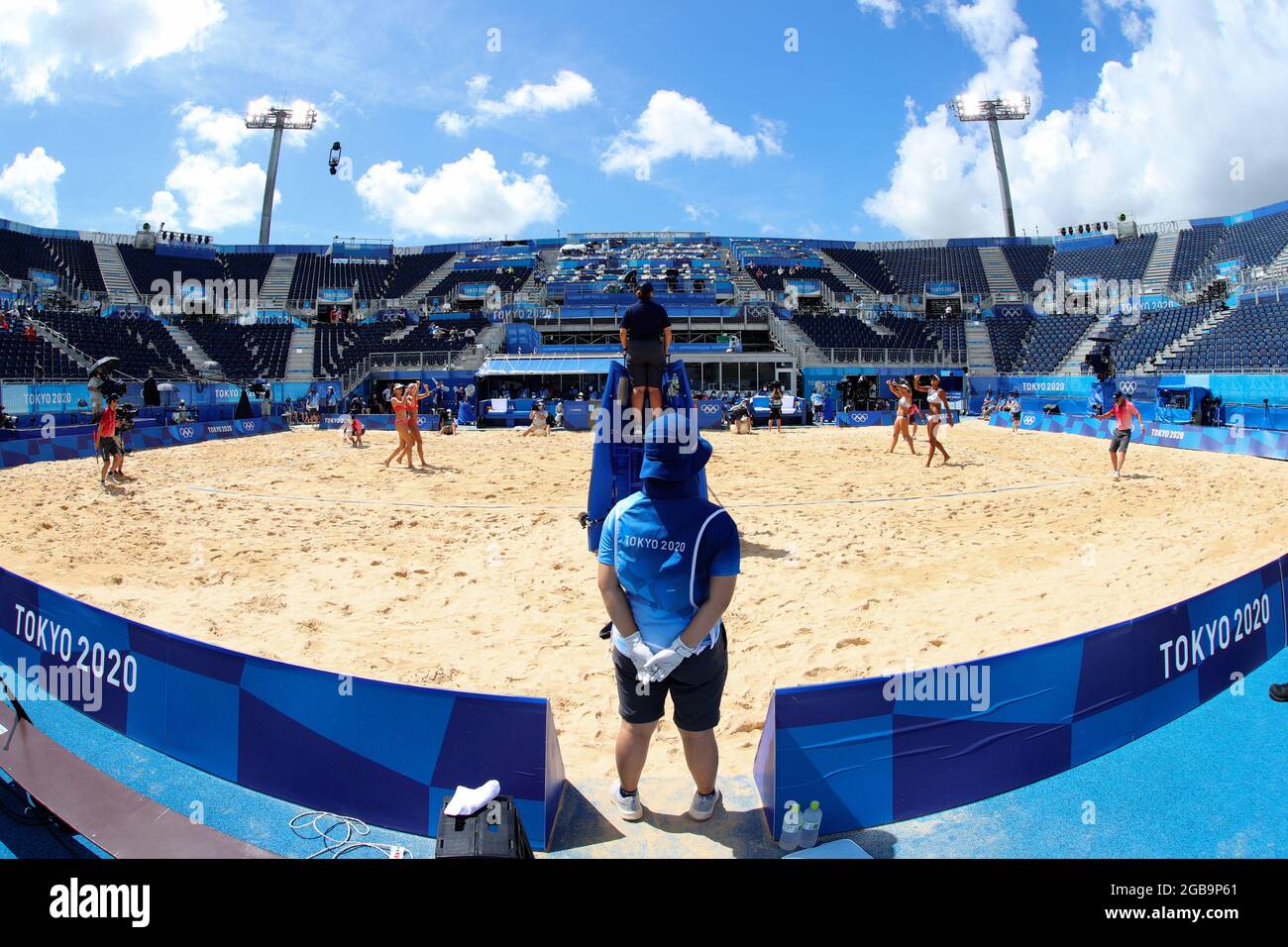Tokio, Japan, 3. August 2021. Gesamtansicht beim Women's Beach ...