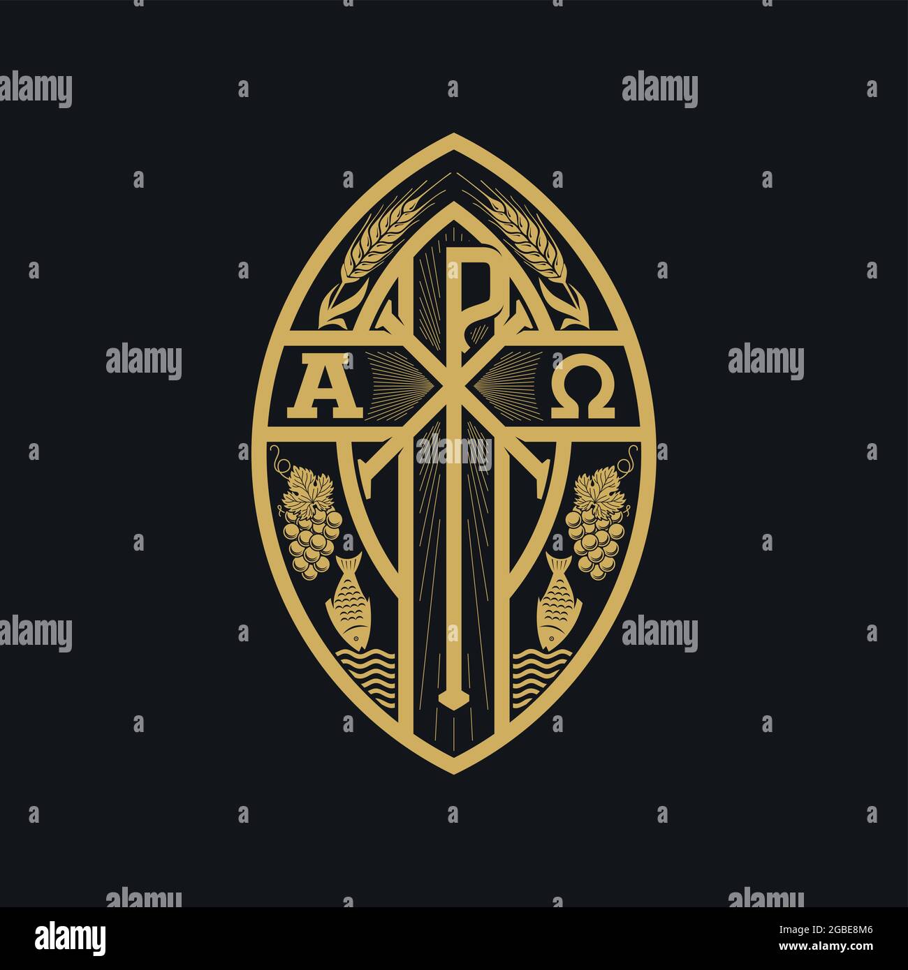 Symbole du christ Stock-Vektorgrafiken kaufen - Alamy