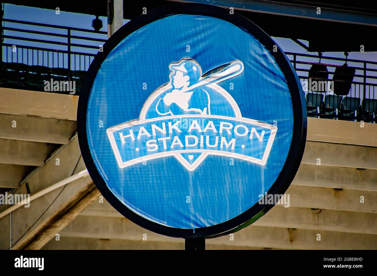 Hank Aaron Stadionschild Stockfotos und -bilder Kaufen - Alamy