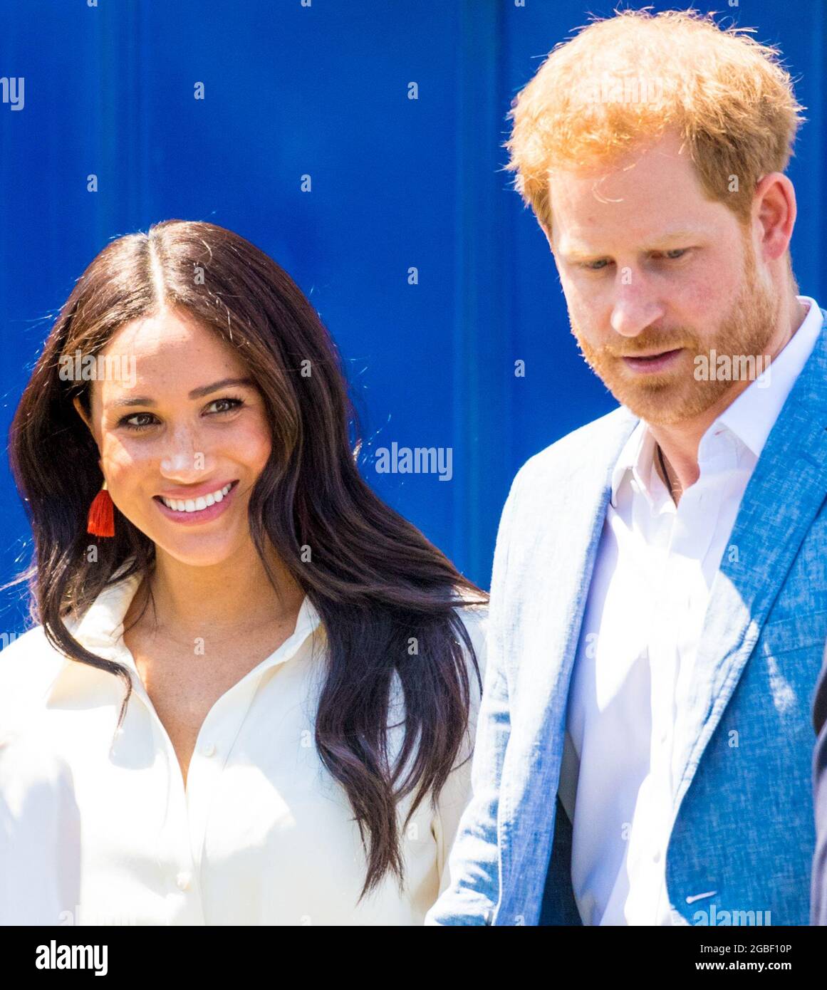 Meghan Markle, Herzogin von Sussex, feiert ihren 40. Geburtstag, zusammen mit ihrem Ehemann ...